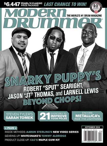 September 2016 Issue – Volume 40 • Number 9 - Modern Drummer Magazine