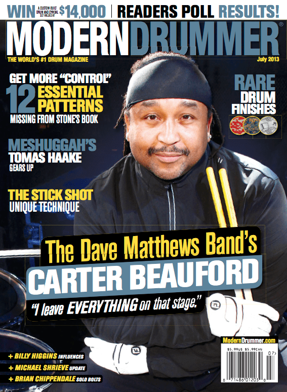 Carter Beauford - Drummer | Modern Drummer Magazine