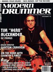 September 1993 Volume 17 Number 9 Modern Drummer Magazine September 1993 Volume 17 Number 9 Modern Drummer Magazine