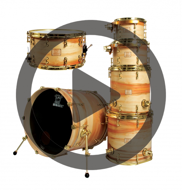 Bone Custom Drums - Mineral Maple Drumset - Modern Drummer Magazine