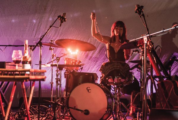 Elizabeth Goodfellow With Iron & Wine - Modern Drummer Magazine