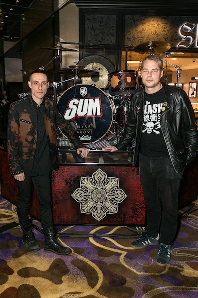 On The Beat with Frank Zummo of Sum 41: Talks “Rise Above” Drumkit Display