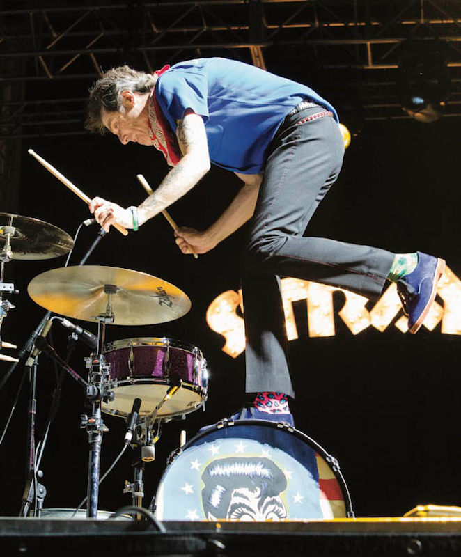 Slim Jim Phantom — On Tour Modern Drummer Magazine