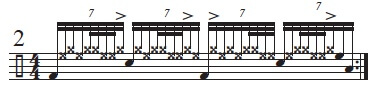 Septuplet Linear Patterns - Modern Drummer Magazine
