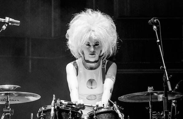 Andy Woodard and Jola with Adam Ant - Modern Drummer Magazine