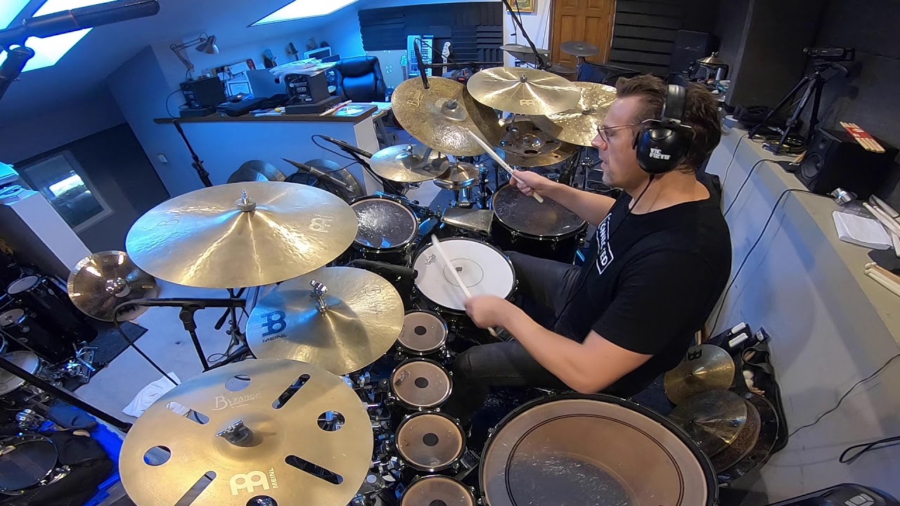 Thomas Lang recording "Caffeine" for Paul Prem, session footage ...