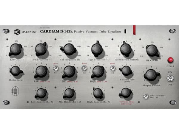 EPLEX7 ANNOUNCES THE NEW CARDIAM D-142k VACUUM TUBE PASSIVE EQUALIZER ...
