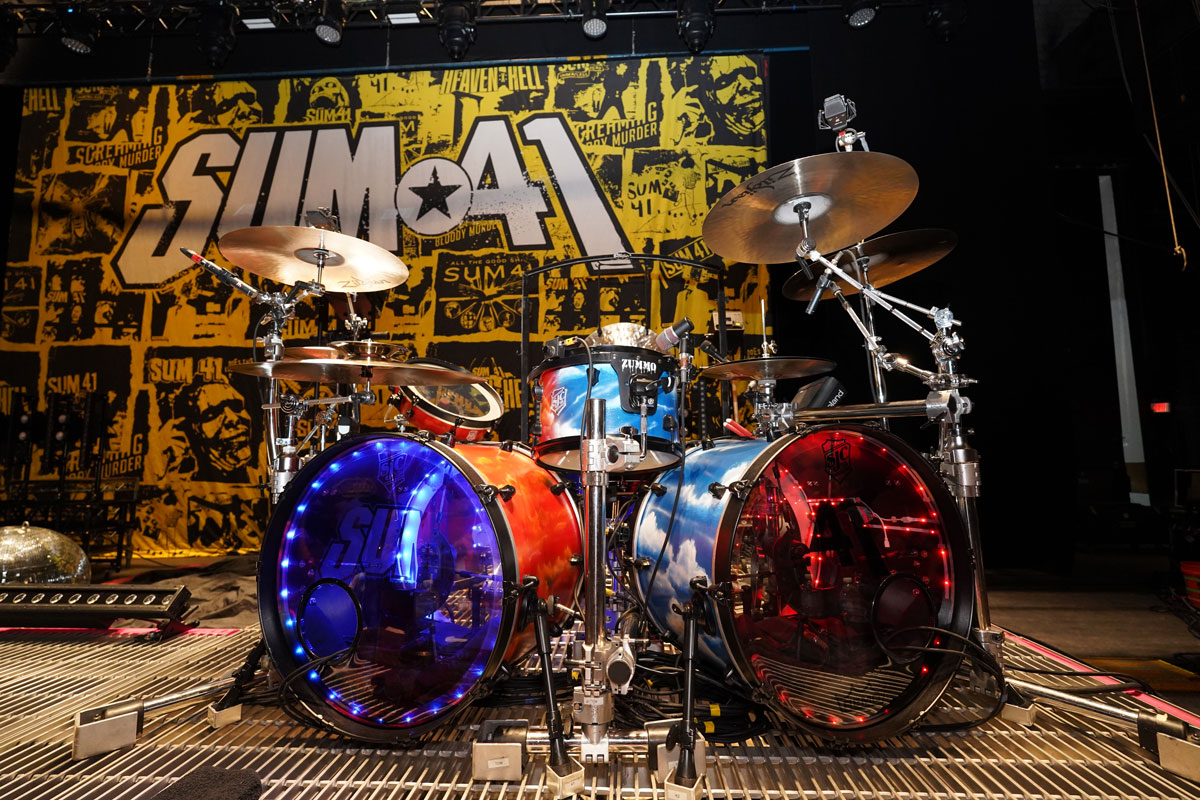 Frank Zummo’s Sum 41 Touring Kit - Modern Drummer Magazine
