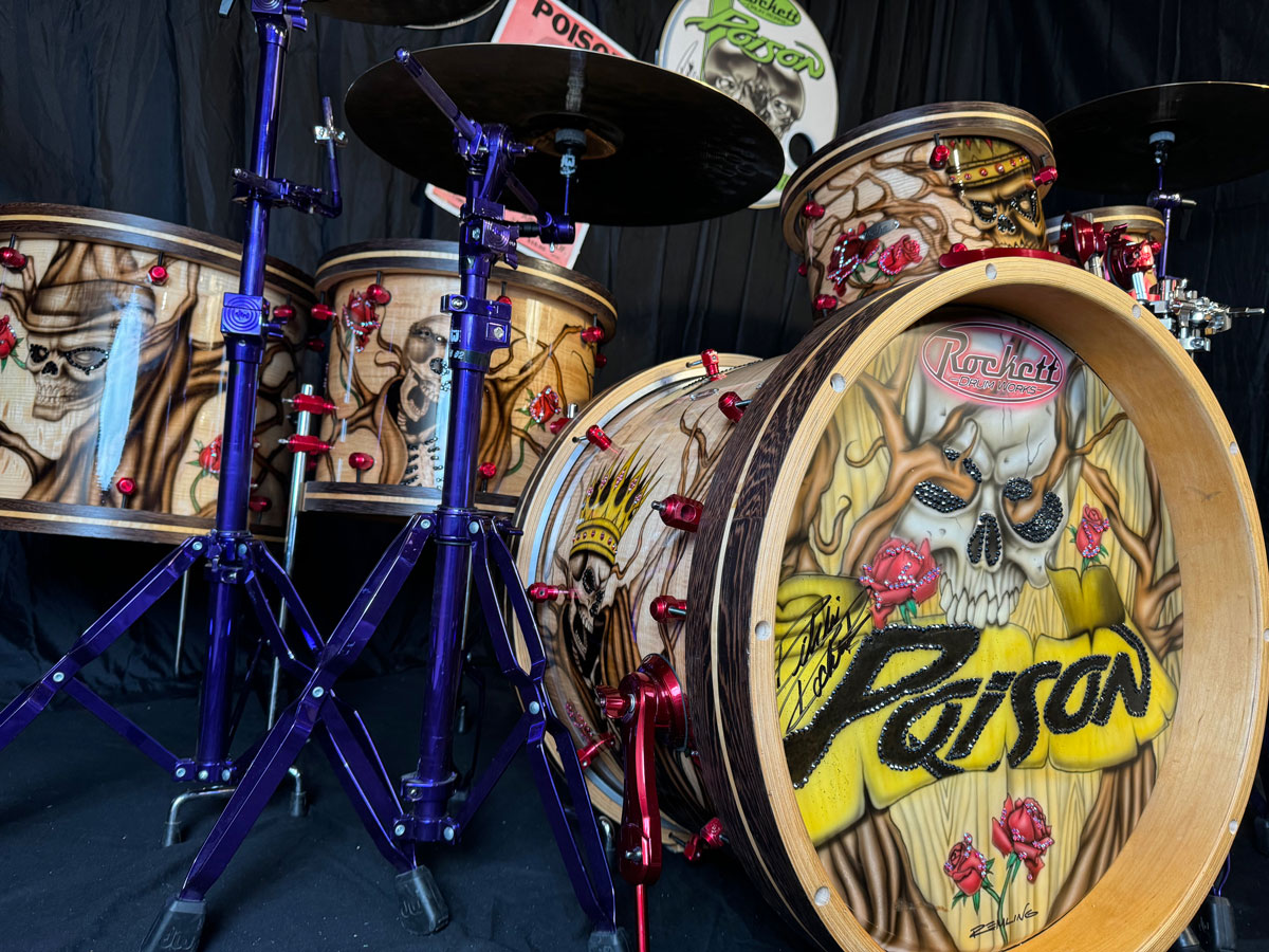 The Rikki Rockett Poison Drum Collection - Modern Drummer Magazine