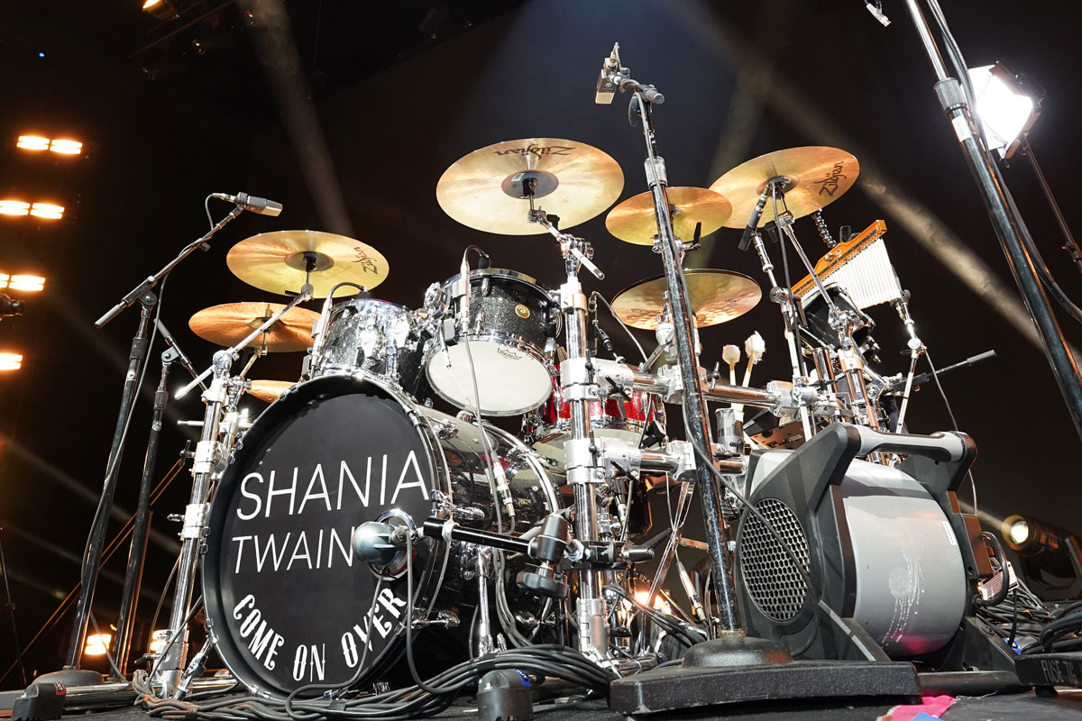 Tif (Teddy) Lamson's Shania Twain Touring Kit - Modern Drummer Magazine