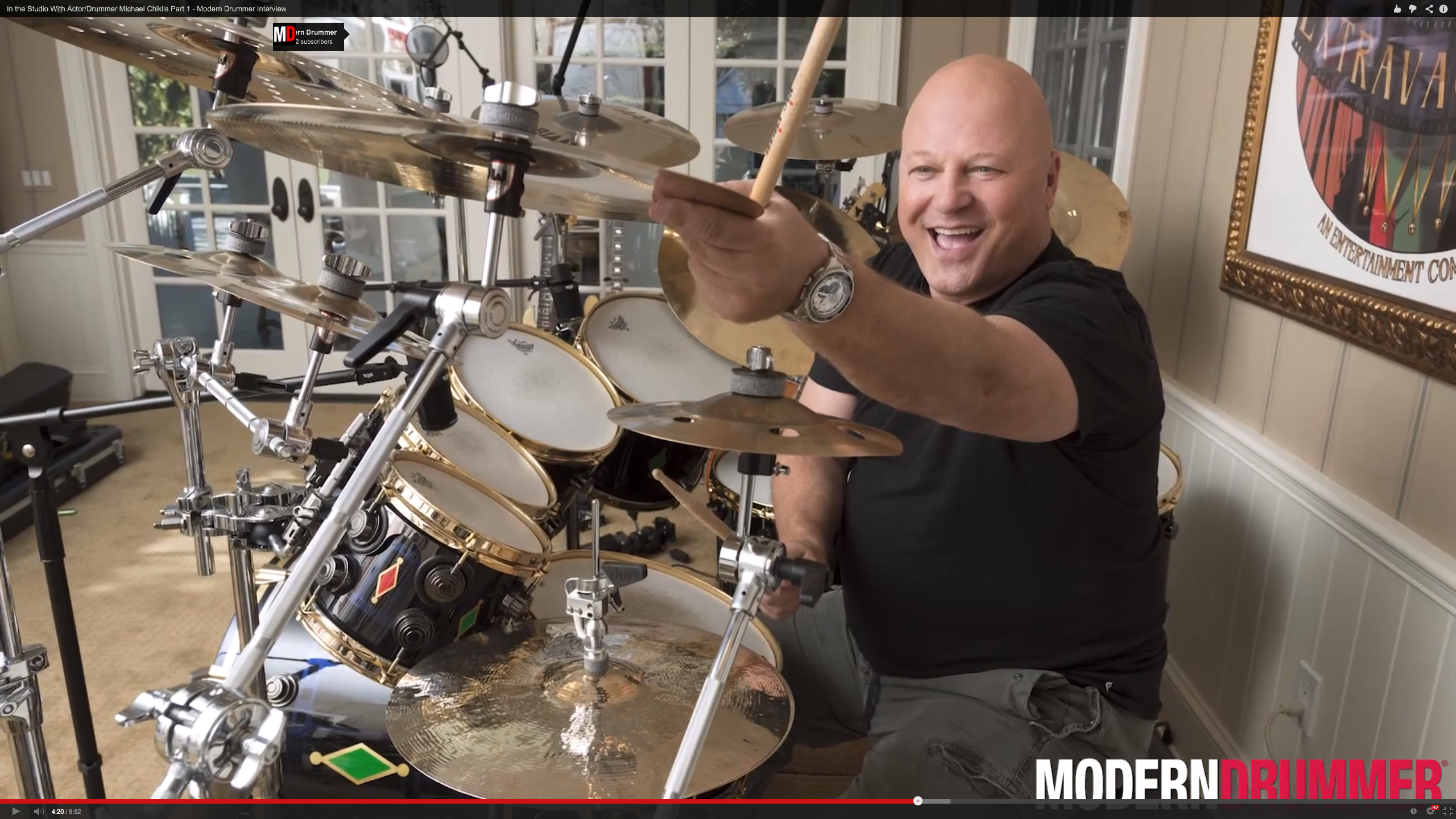 VIDEO - In the Studio With Actor/Drummer Michael Chiklis | Modern ...